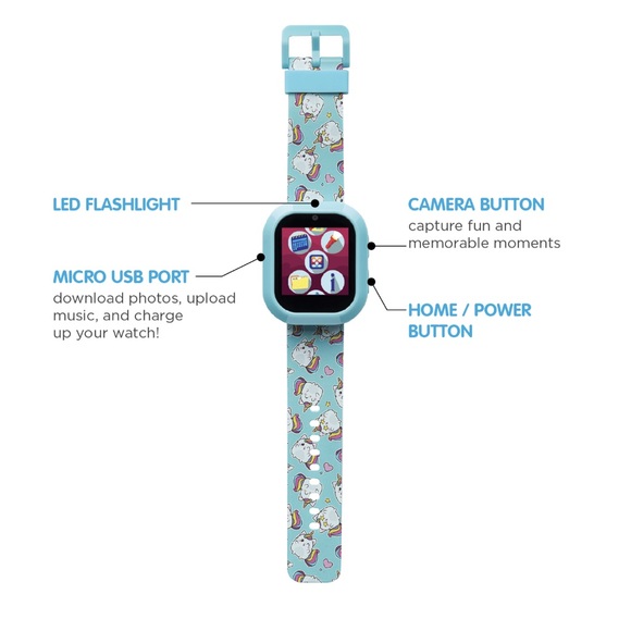 iTech | Accessories | Itech Jr Kids Unicorn Smartwatch With On Ear ...